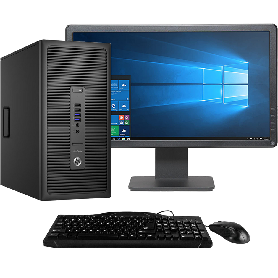 HP ProDesk 600 G1 Intel Core i5, 4th Gen Tower PC with 19" Monitor